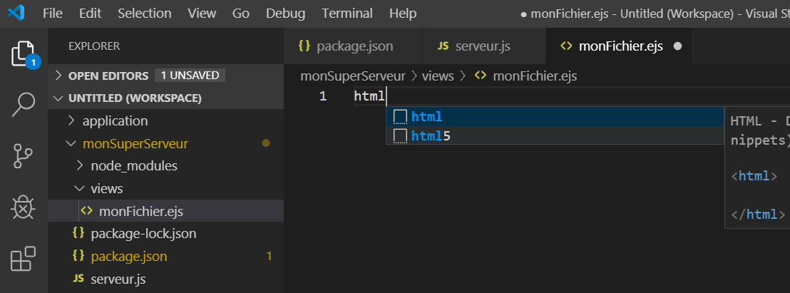 Créer un serveur Node JS avec Express JS - H2PROG Créer un serveur Node JS avec Express JS - H2PROG