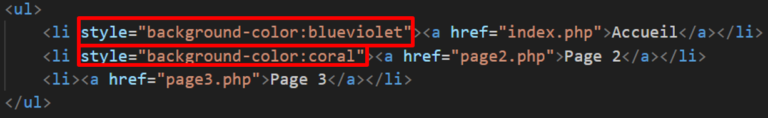 3 méthodes pour ajouter du CSS aux balises - H2PROG