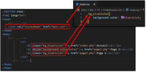 3 méthodes pour ajouter du CSS aux balises - H2PROG